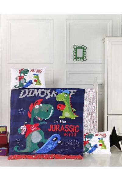 Komfort Home Bebek Nevresim Takımı %100 Pamuk / Dino Komfort Home Bebek Nevresim Takımı %100 Pamuk / Dino
