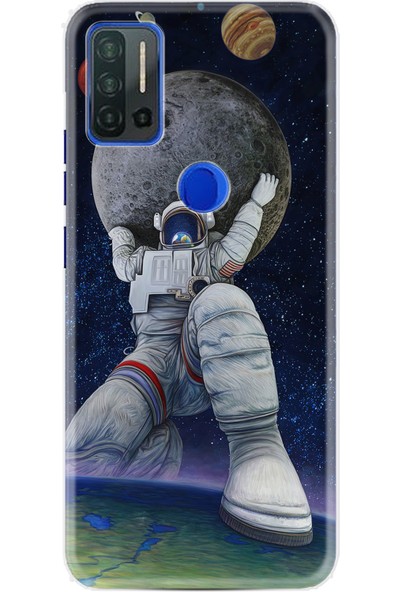 Reeder P13 Blue Max Pro Kılıf Silikon Desen Özel Seri Astronot ve Dünya 1759 Reeder P13 Blue Max Pro Kılıf Silikon Desen Özel Seri Astronot ve Dünya 1759