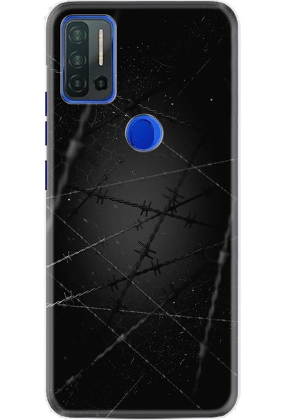 Reeder P13 Blue Max Pro Kılıf Silikon Desen Özel Seri Dikenli Tel 1779