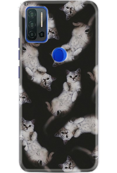 Reeder P13 Blue Max Pro Kılıf Silikon Desen Özel Seri Sevimli Kedicikler 1785