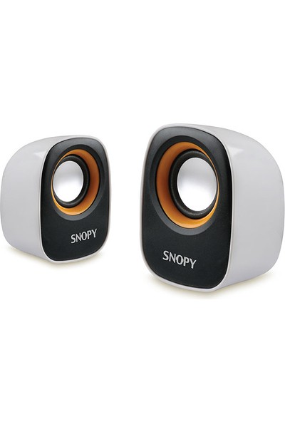 Snopy Sn-120 2.0 Beyaz/Turuncu Usb Speaker Snopy Sn-120 2.0 Beyaz/Turuncu Usb Speaker