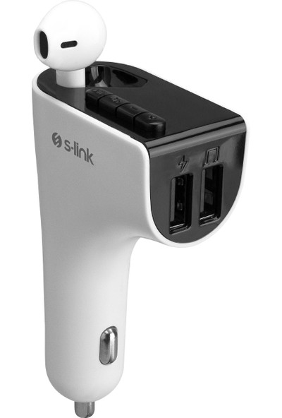 S-Link SL-BT245 5V 3.1A / 5V 1A Bluetooth Kulaklık ve Tf+Usb Fm Transmitter