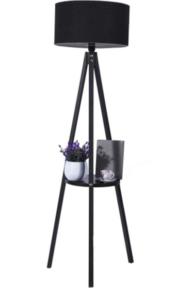 Koç Vizyon Sofya Model Sehapalı Lambader Siyah Renk