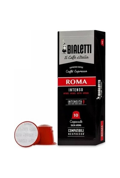 Bialetti Nespresso Uyumlu Roma Kapsül 10'lu Bialetti Nespresso Uyumlu Roma Kapsül 10'lu