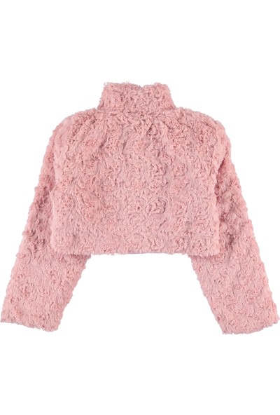 Civil Girls Kız Çocuk Peluş Bolero 10-13 Yaş Pudra