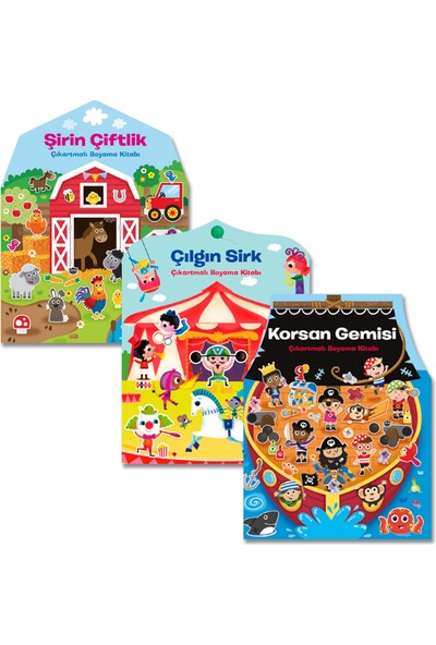 Özel Kesim Çıkartmalı Boyama Seti