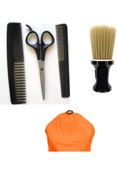 Alfa SET15 5li Berber Seti Makas + Penuar + Ense Fırçası +2 Adet Tarak + Kuaför Penuarı Alfa SET15 5li Berber Seti Makas + Penuar + Ense Fırçası +2 Adet Tarak + Kuaför Penuarı