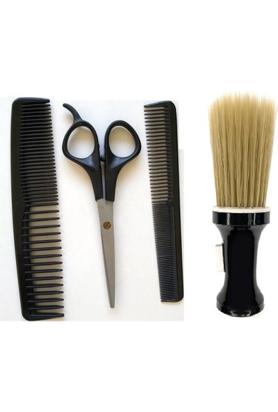 Alfa SET14 4lü Berber Seti Makas + Ense Fırçası +2 Adet Tarak Alfa SET14 4lü Berber Seti Makas + Ense Fırçası +2 Adet Tarak