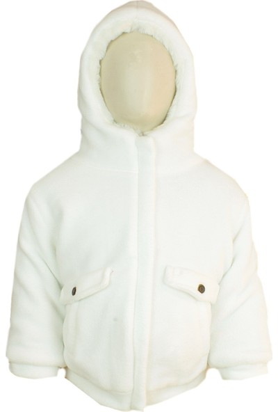 Babydola Erkek Bebek Peluş Kapşonlu Cepli Polar Mont Babydola Erkek Bebek Peluş Kapşonlu Cepli Polar Mont