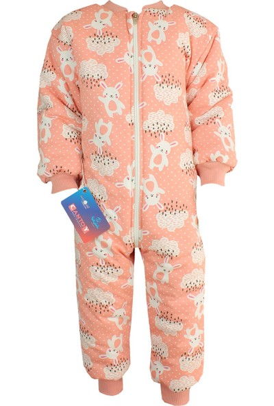 Cantoy Kız Erkek Çocuk Kalın Elyaf Dolgulu 2.5 Tog Desenli Uyku Tulumu