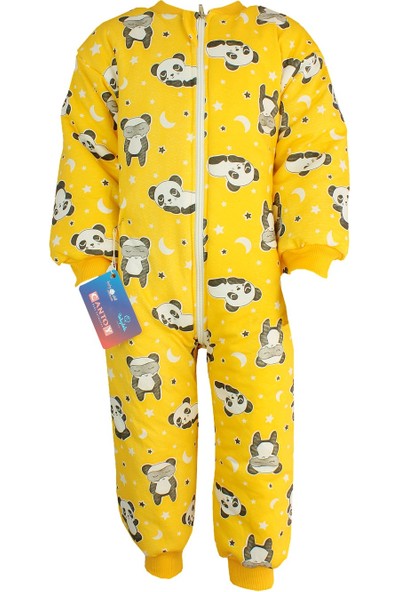 Cantoy Kız Erkek Çocuk Kalın Elyaf Dolgulu 2.5 Tog Desenli Uyku Tulumu