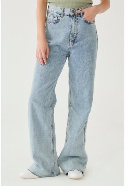 Suud Collection Mavi Bol Kesim Jean