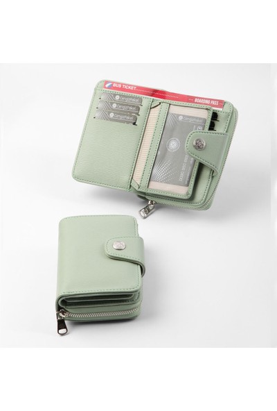 Cengiz Pakel Küçük Boy Açık Yeşil Kadın Cüzdan
