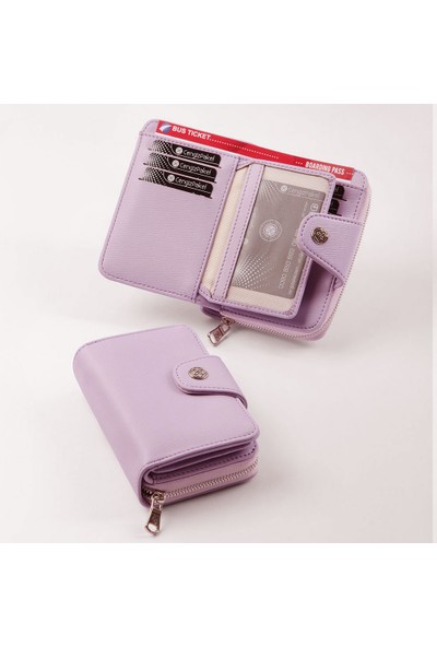 Cengiz Pakel Küçük Boy Lila Kadın Cüzdan