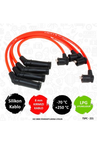 Tork 2750102H00 - Kıa Pıcanto I 1.0 - Buji Kablosu