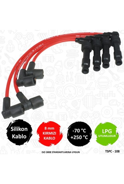 Tork 1612598 - Daewoo Nubıra 1.8 16V - Buji Kablosu Tork 1612598 - Daewoo Nubıra 1.8 16V - Buji Kablosu