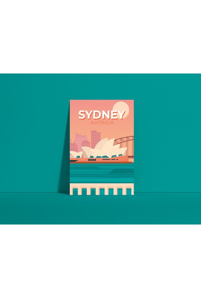 Kaynock Sydney Poster Tablo, Dijital Tasarım Tablo