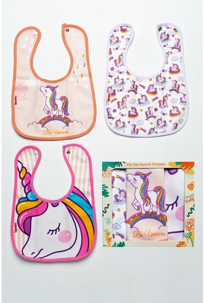 Mai Perla Unicorn Temalı Kare 3 Parça Microfiber Mama Önlüğü Kendi Kutusunda (Su Geçirmez) Çıtçıtlı Mai Perla Unicorn Temalı Kare 3 Parça Microfiber Mama Önlüğü Kendi Kutusunda (Su Geçirmez) Çıtçıtlı