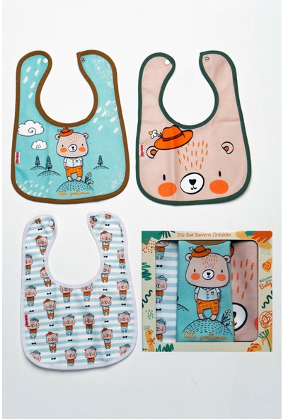 Mai Perla Little Gentleman Temalı Kare 3 Parça Microfiber Mama Önlüğü Kendi Kutusunda (Su Geçirmez) Çıtçıtlı Mai Perla Little Gentleman Temalı Kare 3 Parça Microfiber Mama Önlüğü Kendi Kutusunda (Su Geçirmez) Çıtçıtlı