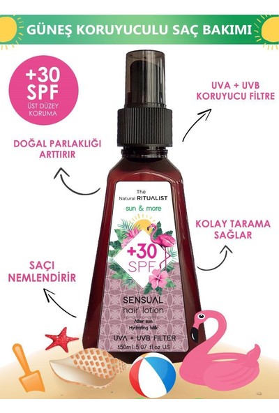 The Natural Ritualist Sensual Güneş Koruyuculu 30+ Spf Saç Bakım Losyonu 150ML