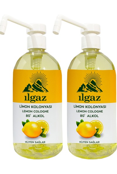 Ilgaz 80° Derece Limon Kolonyası 750 ml x 2