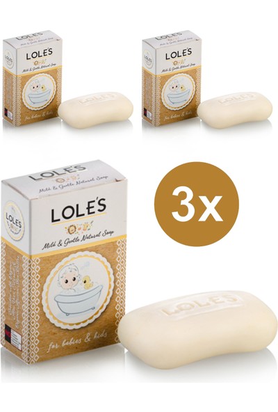 Lole's Premium Bebek Sabunu 3 x 100 gr
