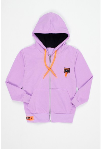 Cansın Mini Kız Çocuk Kanguru Cepli Ofbrand Baskı Kapşon Hırka 4-14YAŞ Cansın Mini Kız Çocuk Kanguru Cepli Ofbrand Baskı Kapşon Hırka 4-14YAŞ