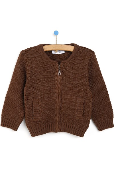 For My Baby Dino Kapüşonlu Triko Hırka For My Baby Dino Kapüşonlu Triko Hırka