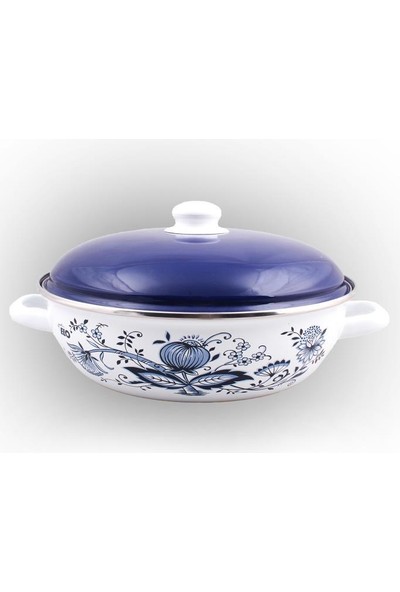 Elo 28 cm Emaye Karnıyarık Tencere Emaye Kapak Elo 28 cm Emaye Karnıyarık Tencere Emaye Kapak