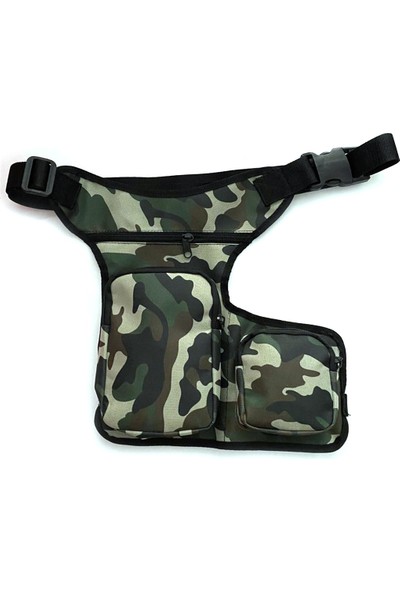 OEM Bacak Çantası Üç Cepli Kamufulaj Koyu Yeşil