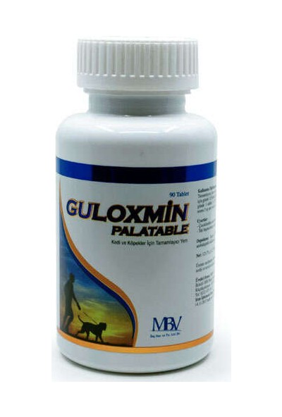 Mbv Guloxmin Palatable Eklem Sağlığı Kedi ve Köpek Tableti 90 Tablet Mbv Guloxmin Palatable Eklem Sağlığı Kedi ve Köpek Tableti 90 Tablet