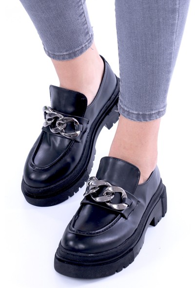 Faaf ASKA SHOES Faaf Kadın Halka Zincirli Ayakkabı Siyah Faaf ASKA SHOES Faaf Kadın Halka Zincirli Ayakkabı Siyah