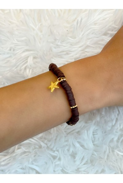 Duru Design Durudesignn Kahve Fimo Bileklik