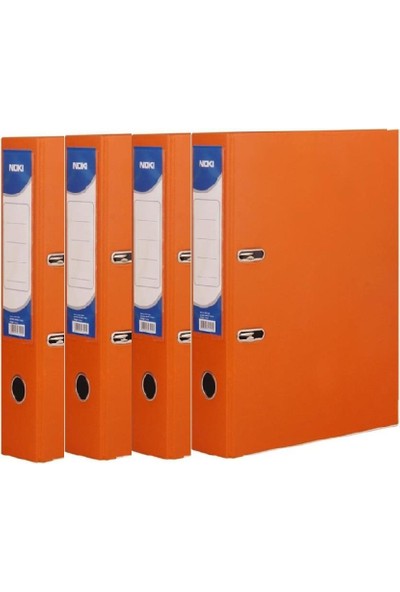 Noki Büro Klasör Turuncu Dar Noki Turuncu Büro Klasörü Halkalı 4 Adet