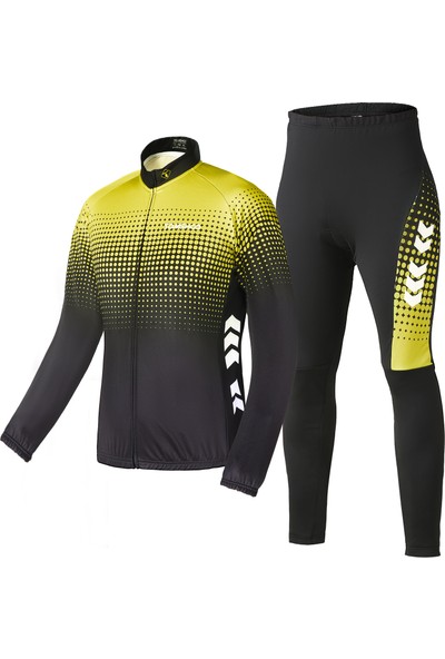 Erkek Bisiklet Takım Elbise Uzun Kollu Spor Rüzgar