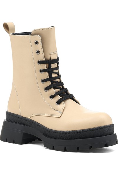 Nine West Salınt 1pr Bej Kadın Biker Bot
