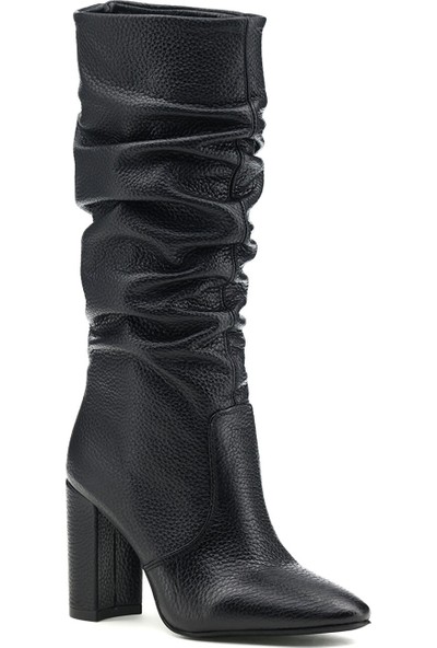 İnci Izobılnı.z 1pr Siyah Kadın Topuklu Çizme