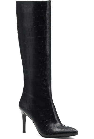 Nine West Tonek2 1pr Siyah Kadın Topuklu Çizme