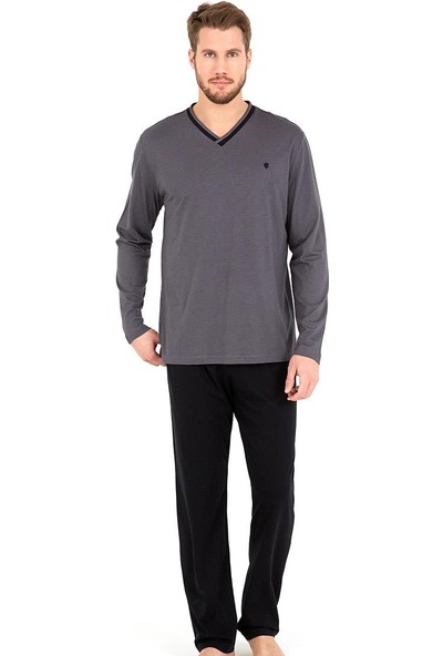 Blackspade 30725 Erkek 3'lü Pijama Takımı -Antrasit Blackspade 30725 Erkek 3'lü Pijama Takımı -Antrasit