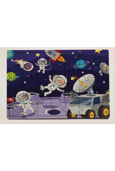 Woody Life Woodylife Uzay Üssü ve Astronotlar 35 Parça Ahşap Puzzle Yapboz Woody Life Woodylife Uzay Üssü ve Astronotlar 35 Parça Ahşap Puzzle Yapboz