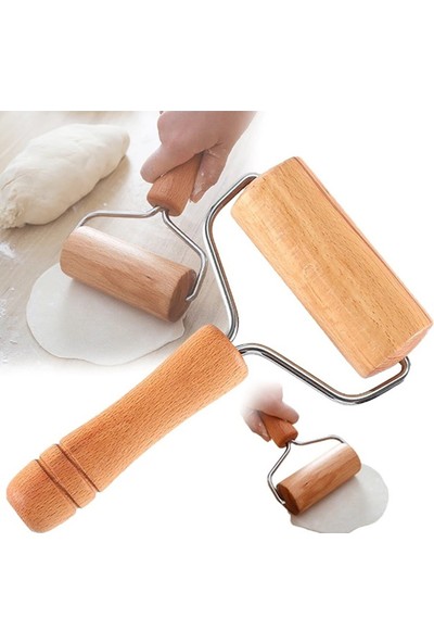 Kitchen Beauty Ahşap Saplı Rulo Hamur Açıcı Merdane Pürüzsüz Oklava Pizza Börek Açma Silindir Kitchen Beauty Ahşap Saplı Rulo Hamur Açıcı Merdane Pürüzsüz Oklava Pizza Börek Açma Silindir