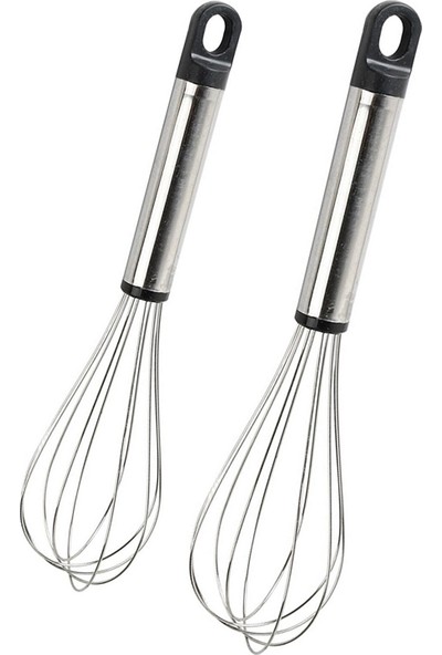 Kitchen Beauty Çelik Lüx 2'li Çırpıcı Set Siyah Saplı Paslanmaz Metal Çırpıcı Set Yumurta Sos Yoğurt Karıştırıcı Kitchen Beauty Çelik Lüx 2'li Çırpıcı Set Siyah Saplı Paslanmaz Metal Çırpıcı Set Yumurta Sos Yoğurt Karıştırıcı
