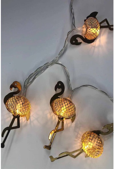 Magicledcorner Gold Flamingo Işık Zinciri Magicledcorner Gold Flamingo Işık Zinciri