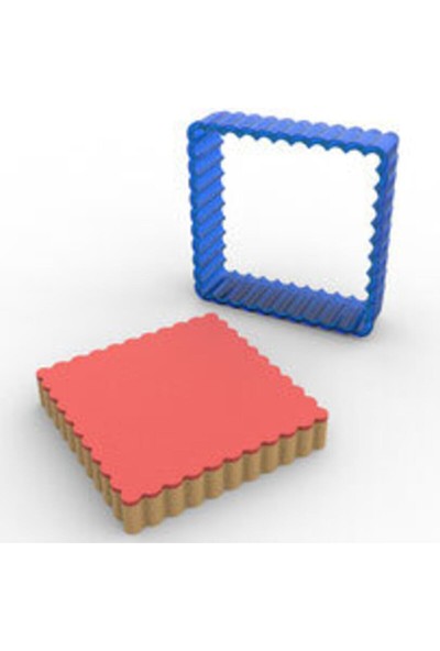 Pasta Works Tırtıklı Kare polikarbon Kopat Kurabiye Kalıbı Pasta Works Tırtıklı Kare polikarbon Kopat Kurabiye Kalıbı