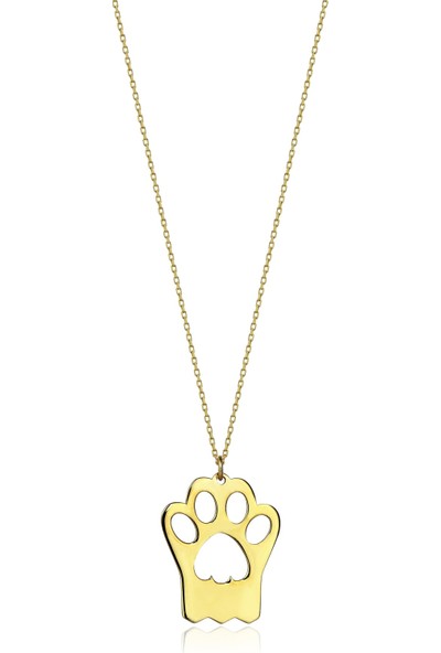 Wonomor Altın 14 Ayar Özel Tasarım Pati Kolye Wonomor Altın 14 Ayar Özel Tasarım Pati Kolye