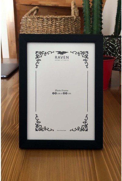 Raven Home Studio 15 x 21 cm Fotoğraf Çerçevesi Klasik Düz Siyah