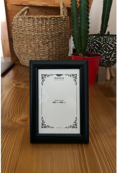 Raven Home Studio 10 x 15 cm Fotoğraf Çerçevesi Klasik Oval Siyah
