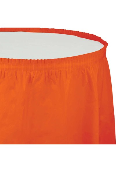 Parti Dünyası Turuncu Masa Eteği 74 x 426 cm Parti Dünyası Turuncu Masa Eteği 74 x 426 cm