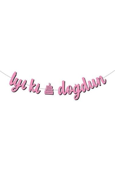 Parti Dünyası Iyi Ki Doğdun Pembe Metalik Harf Afiş Parti Dünyası Iyi Ki Doğdun Pembe Metalik Harf Afiş