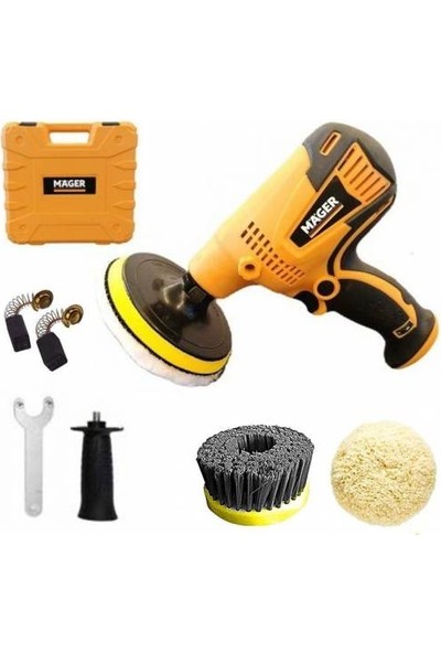 Mager MGR10125P Devir Ayarlı 125 mm Koltuk Yıkama Polisaj Makinası + Parça Seti Mager MGR10125P Devir Ayarlı 125 mm Koltuk Yıkama Polisaj Makinası + Parça Seti